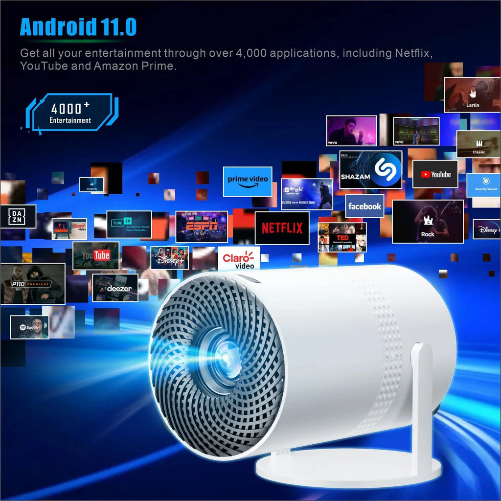 Salange P300 Mini Portable Projector - 4K 8K Video Decoding, 720P HD ...